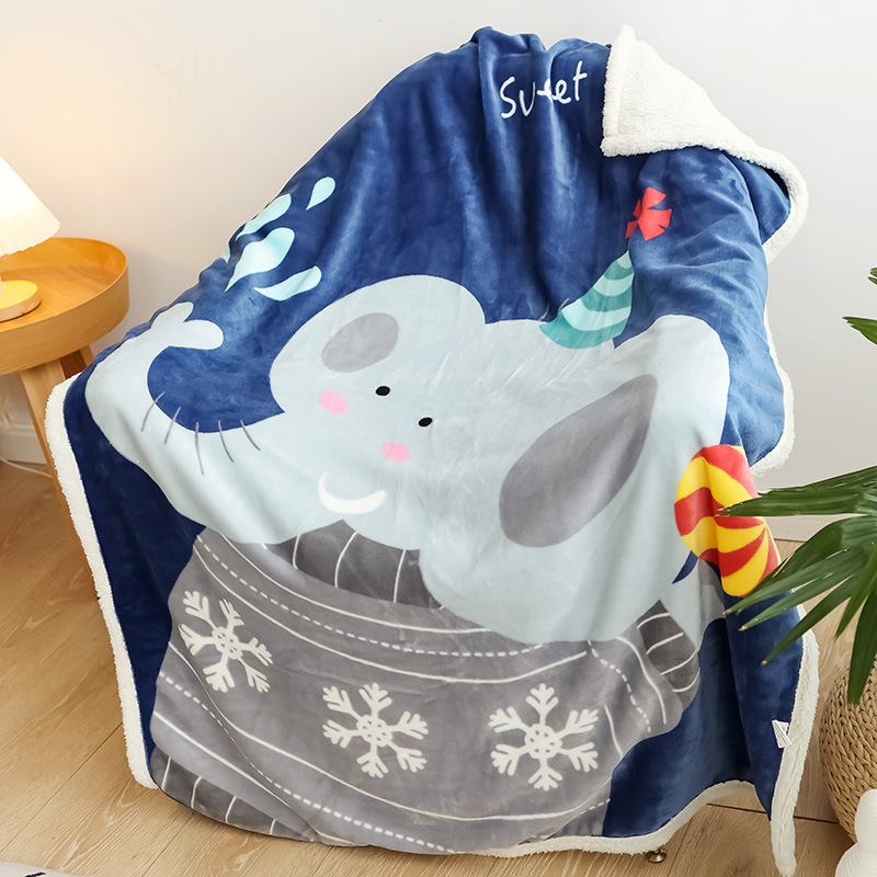 Custom Sherpa Fleece Blanket Throw Photo Print