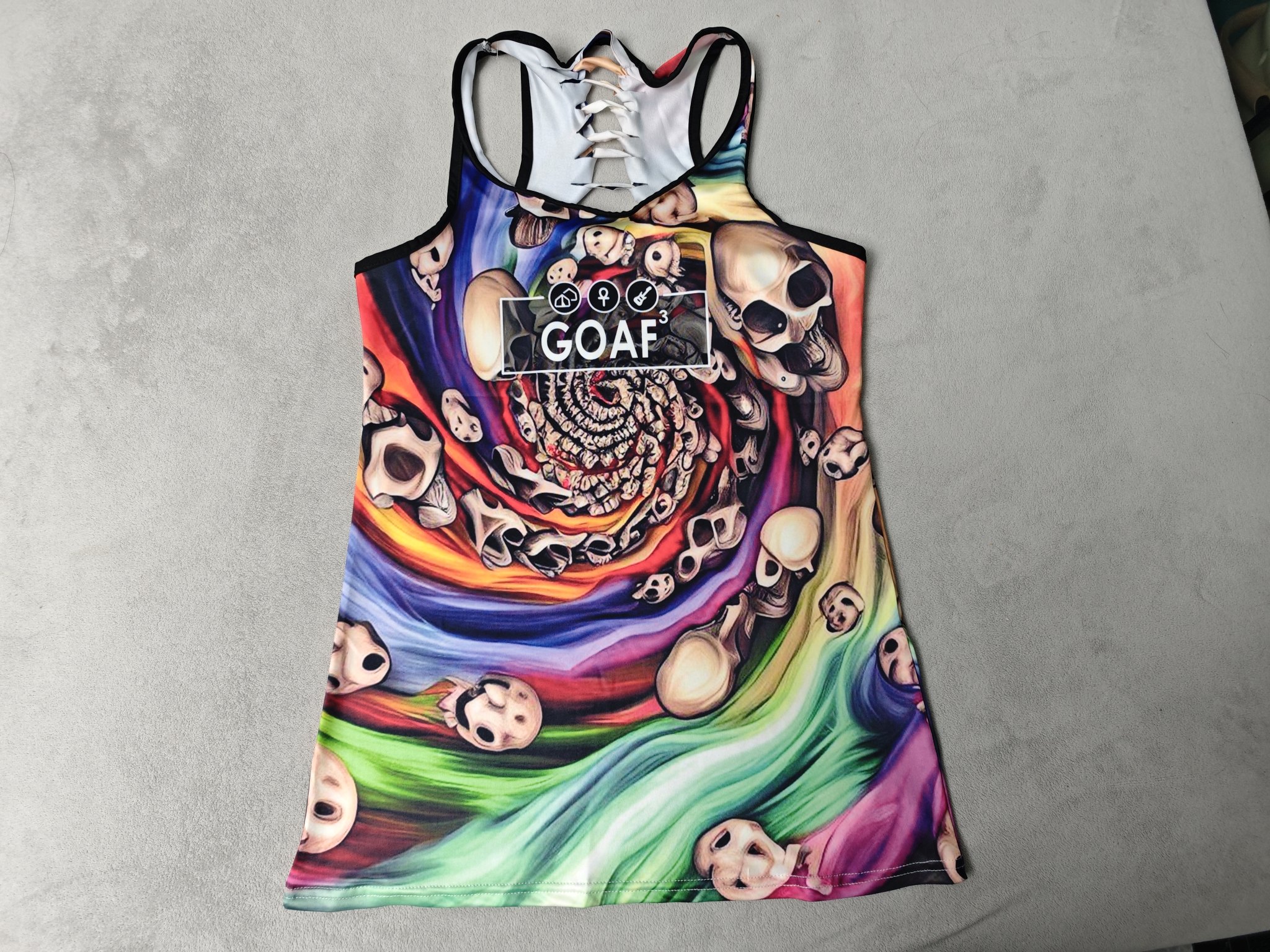 Custom Tank Top All-Over Printing Personalized Slit Weave Cheap