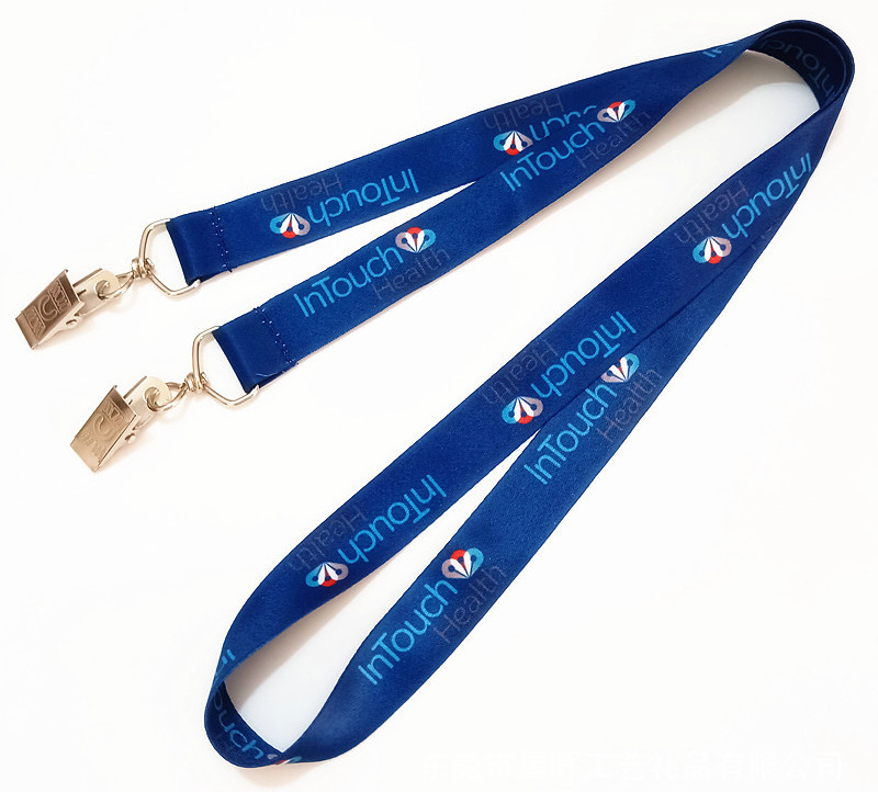 Personalized Double Ended Lanyards, Two Hooks - Wholesale