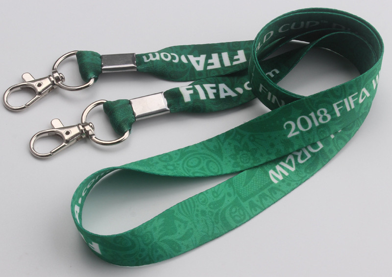 Custom Printed Double Ended Two Clips Lanyards Breakaway Cheap