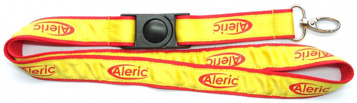 Custom 2 Layer Satin Lanyards, Safety Breakaway - Wholesale