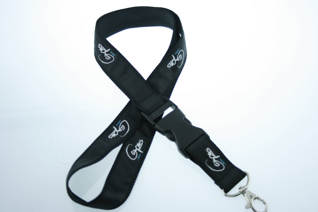 Custom Printed Satin Lanyards, Detachable Quick Release Buckle