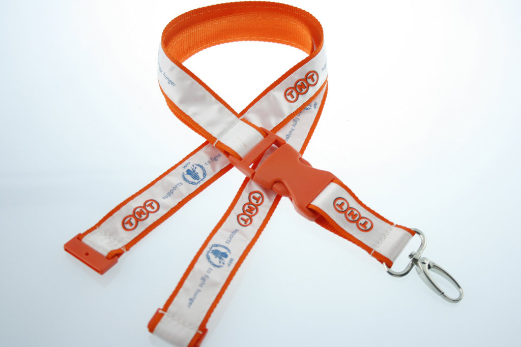 Custom Printed Satin Lanyards, Detachable Quick Release Buckle