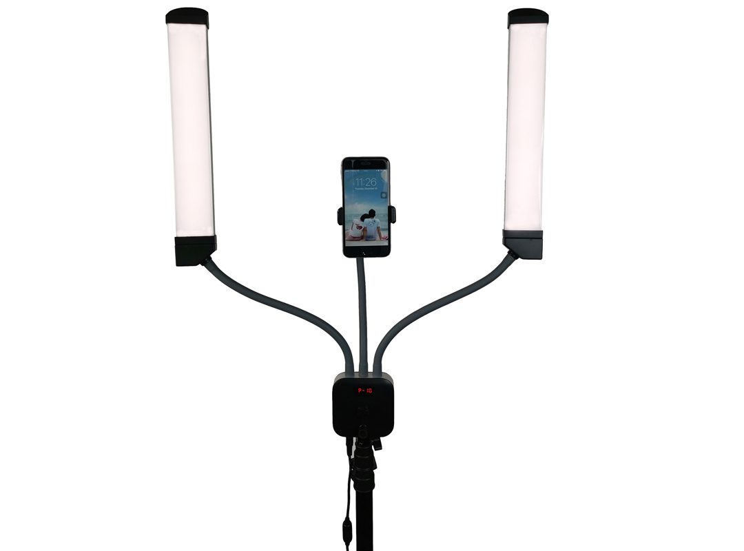 Two Arms Selfie Light with Stand for Makeup, Phone or Mirror