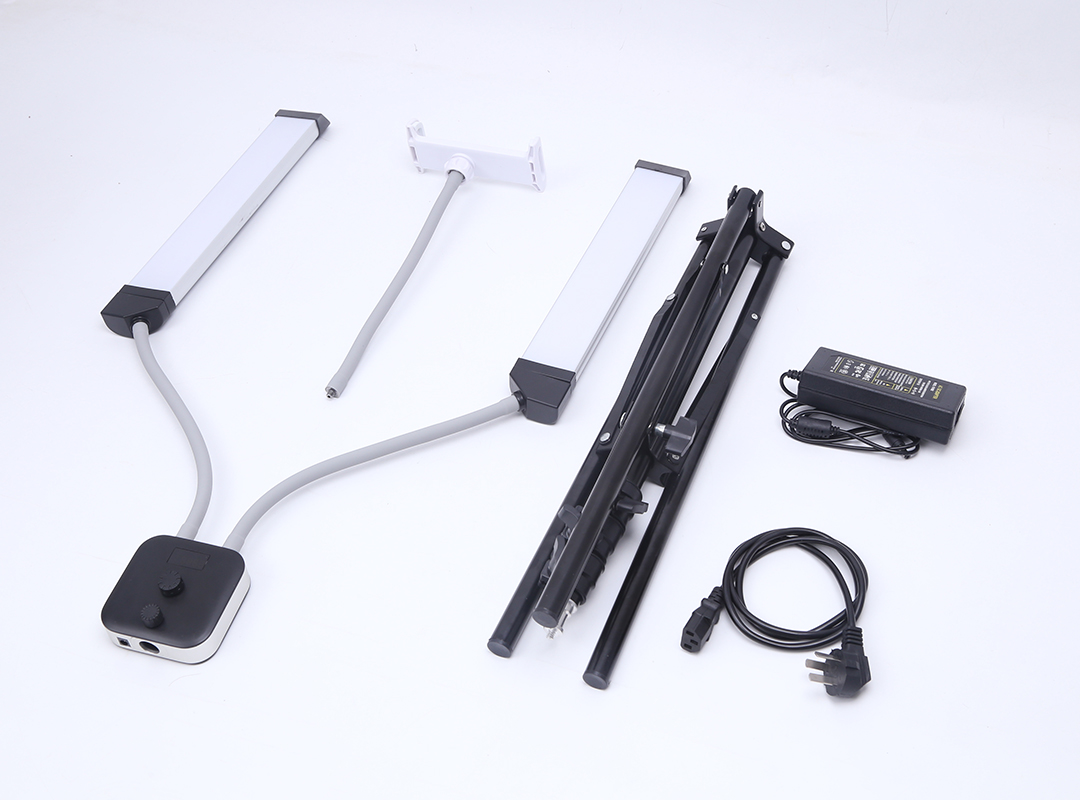 Two Arms Selfie Light with Stand for Makeup, Phone or Mirror