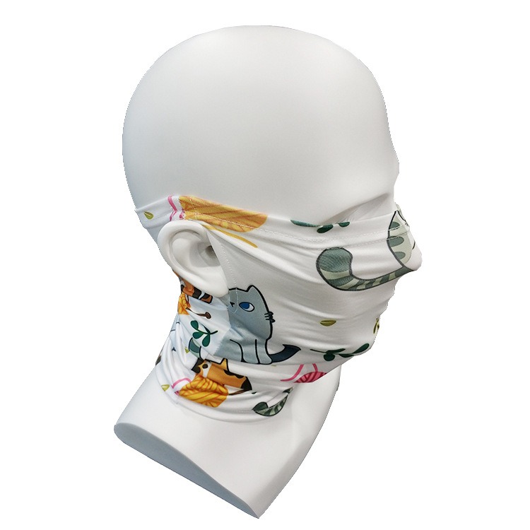 Kids Neck Gaiter With Ear Holes Sun Protective Buffs Face Mask