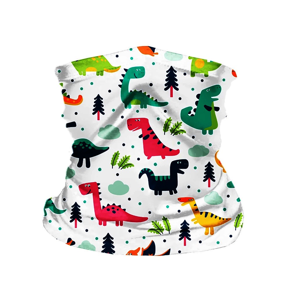 Kids Neck Gaiter With Ear Holes Sun Protective Buffs Face Mask