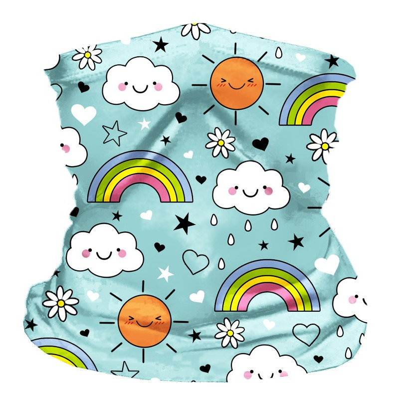 Kids Neck Gaiter With Filter Pocket Cool Face Mask