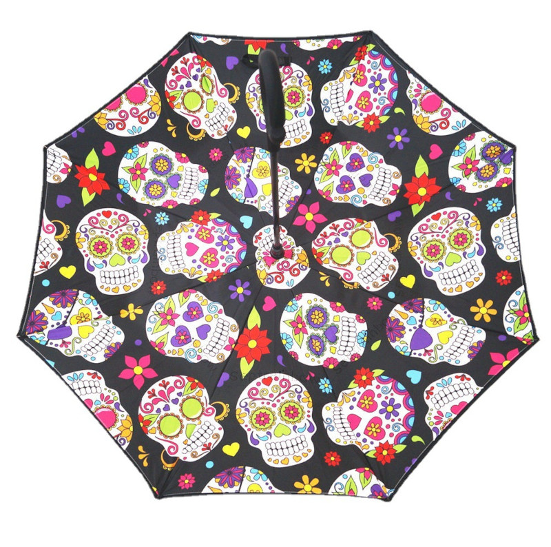 Custom Inverted Umbrella All-Over Print No Minimum Upside Down Reverse